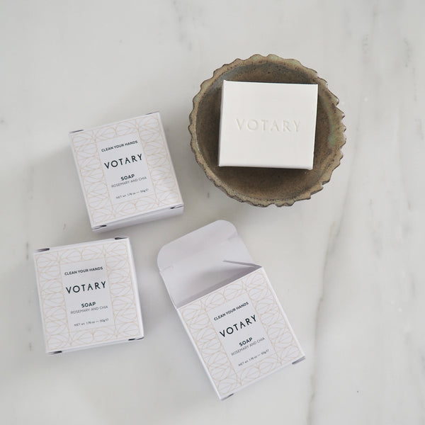 Set of 3 Bar Soaps | Votary Luxury Plant-Based Skincare - VOTARY